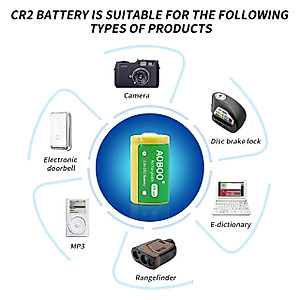 CR2 3V Camera Battery Chargers CR15H270 USB Charger with 4pcs 300Mah Rechargeable Battery for Photo Instant mini25 Camera Digital Harinezumi Sight Laser Golf Rangefinder Disc Brake