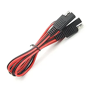 WMYCONGCONG 2 PCS SAE to SAE Quick Disconnect Wire Harness SAE Power Extension Cable Connector 3 Feet and 6 Feet, 18 AWG (3Ft+6Ft)