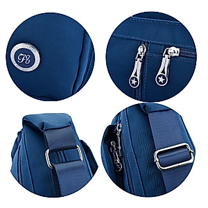 Fabuxry Purses and Shoulder Handbags for Women Crossbody Bag Messenger Bags (Purple)