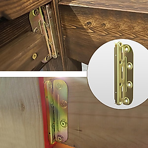 Bed Rail Brackets - 4 Set Bed Frame Hardware for Wood Bed Frame, Headboards Footboards - Steel Bed Rail Fasteners - Bed Rail Hooks