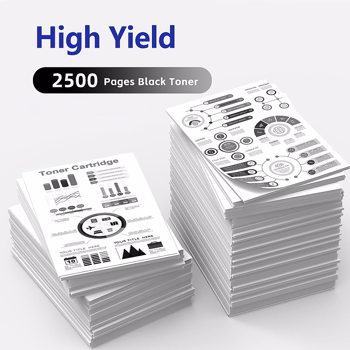 TN221 Toner Cartridge Replacement for Brother TN-221 TN 221 Black Toner for HL-3140CW HL-3150CDN MFC-9130CW HL-3170CDW MFC-9330CDW MFC-9340CDW MFC-9140CDN Printer Toner- 1 Pack