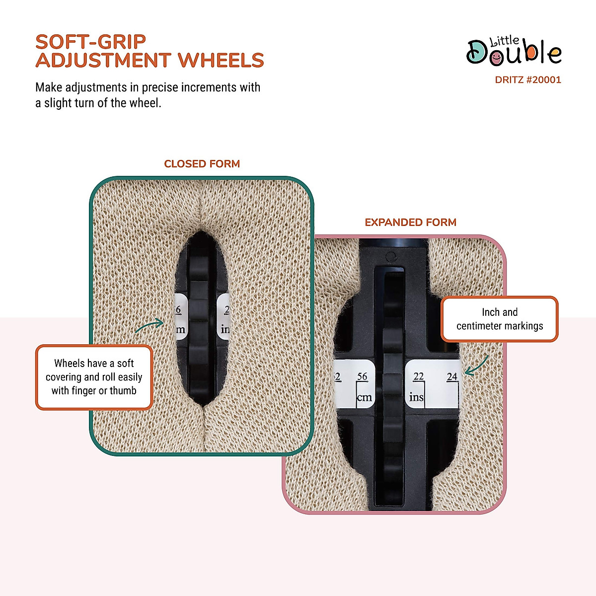 Dritz Little Double Adjustable Dress Form, Child, Beige - 20001