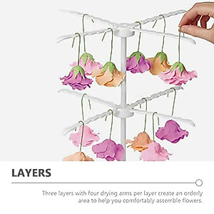 UPKOCH Plastic Pasta Drying Rack Collapsible Household Noodle Dryer Rack Hanging Fondant Gum Paste Flower Drying Rack Air Dry Stand Cake Decorating Tool Noodle Drying Stand