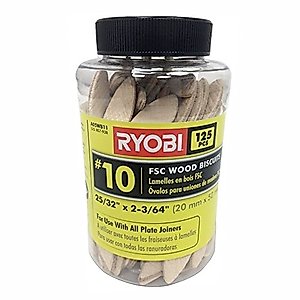 Ryobi A05wb11#10 Fsc Wood Biscuits (125-piece)
