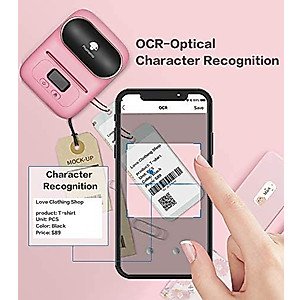 Phomemo M110 Bluetooth Label Maker with 3 Rolls 1.57"x1.18"(40x30mm) Thermal Labels- Thermal Label Maker Printer Apply to Labeling, Office, Cable, Retail, Barcode, Compatible with Android & iOS