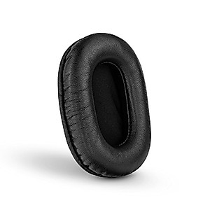 BRAINWAVZ Sheepskin Leather Replacement Ear Pads for Sony MDR 7506, V6 &CD900ST with Premium Memory Foam Earpads & Suitable for Other On Ear Headphones