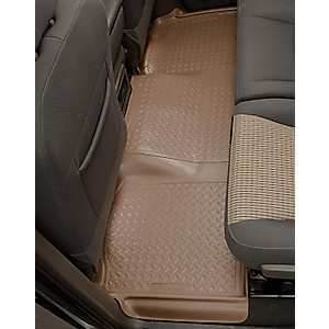 Husky Liners — Classic Style Floor Liners | Fits 2000 - 2005 Ford Excursion, 2nd Row Liner - Tan, 1 pc. | 63903