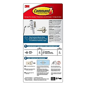 Command Hair Dryer Holder, Satin Nickel, 1-Holder, 2-Water-Resistant Strips, Organize Damage-Free