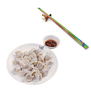 Honbay 6PCS Cute Ceramic Cat Chopsticks Rest Rack Stand Holder for Chopsticks, Forks, Spoons, Knives, Paint Brushes