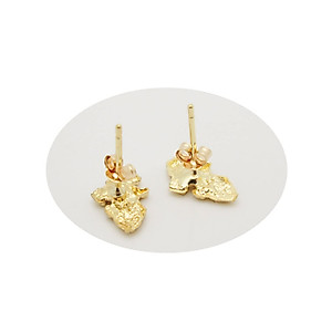 10k Yellow Gold Small Nugget Earrings
