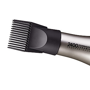 RED by Kiss Hair Dryer 2400 Tourmaline Ceramic Technology, Professional Blow Dryer, Maximum Shine, Fast Drying, Adjustable Settings, 3 Attachments, Salon Quality