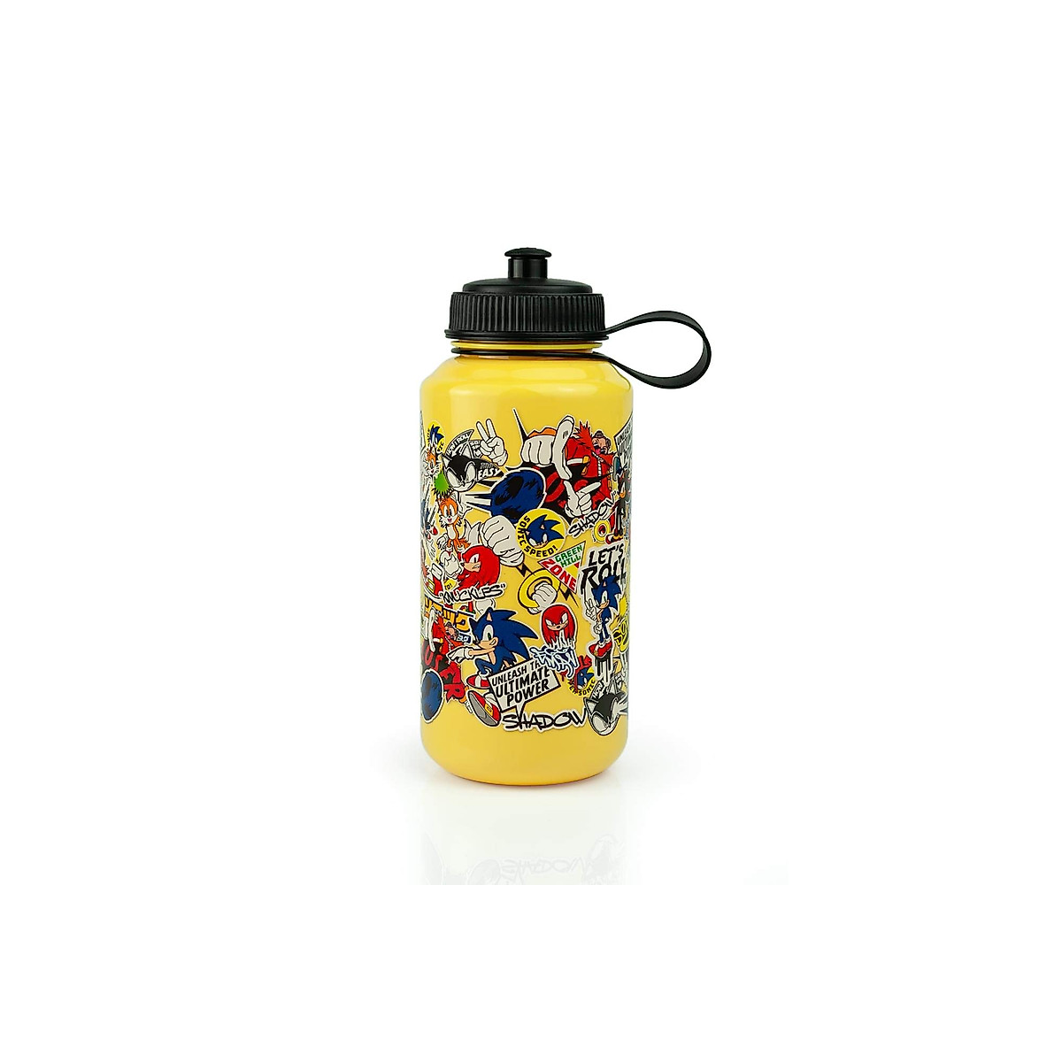Sonic the Hedgehoge 24 oz Sticker Bomb Water Bottle By Just Funky