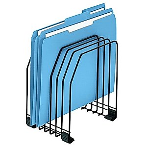 Fellowes Workstation File Organizer, 7 Section, Wire, Black (68112)