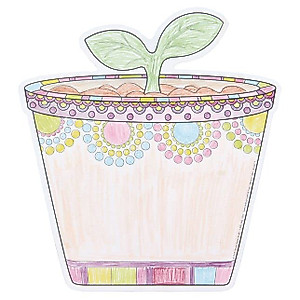 Ready-to-Decorate 3-D Growth Mindset Flowerpots