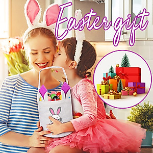 Personalized Easter Basket, Jocidea 1 Pack Customized Easter Baskets for Boys Gilrs Personalized Easter Gifts for Kids Easter Basket Stuffers - Easter Basket Toys for Kids Easter Baskets Bulk - Purple