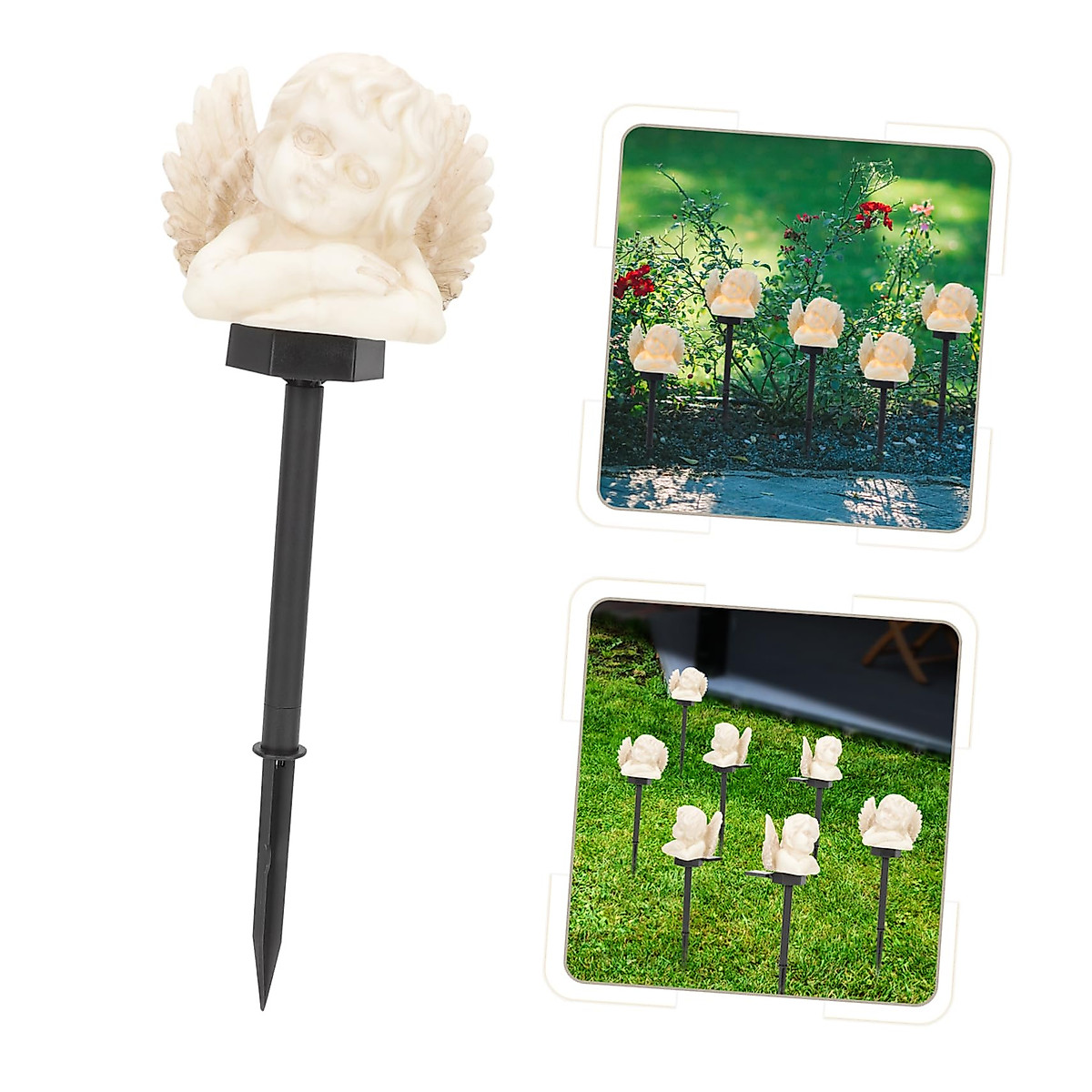 OSALADI Xmas Outdoor Decorations Christmas Decor Solar Lights for Outside Garden Lamp Waterproof Ground Pathway Lamp