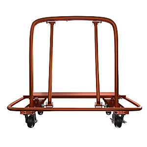 Heavy Duty Drywall Cart, Large Flatbed 3000Lbs Capacity Panel Cart Dolly, Plywood Cart with 6in Swivel Casters(49"L × 25"W × 48"H)