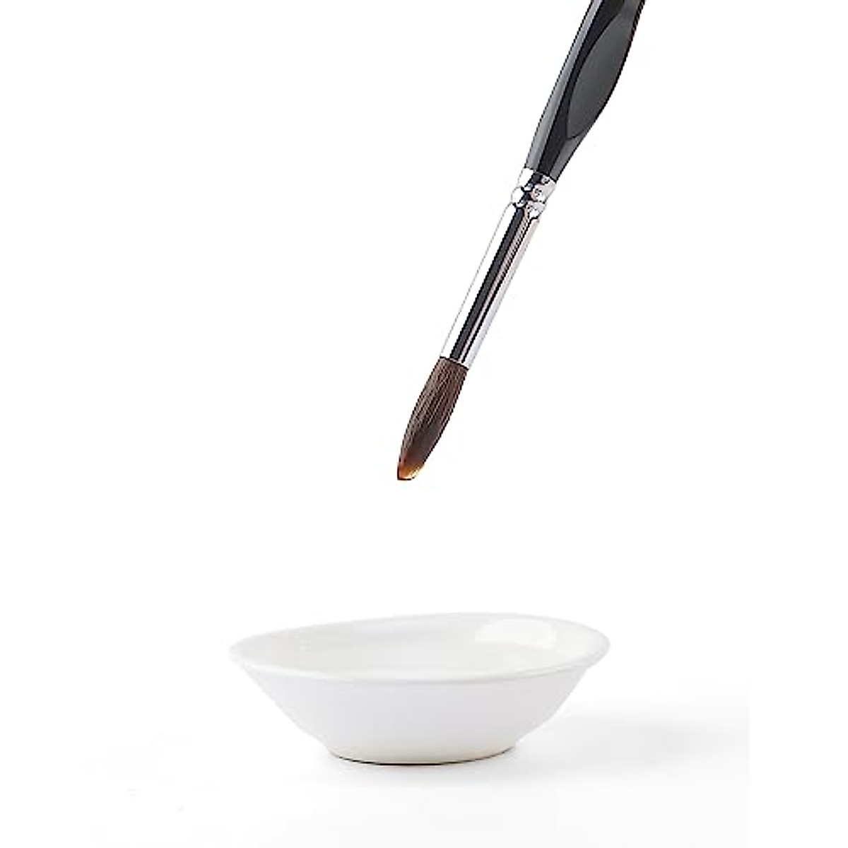 Transon 10pcs Miniature Model Natural Hair Round Painting Brush Set for Warhammer 40k Detail Art Painting Watercolor Painting Acrylic Painting Gouache and Ink Painting