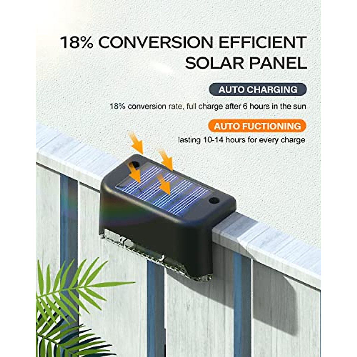 KIALUSH Deck Lights Solar Powered, 20 Pack Solar Deck Lights Outdoor Waterproof Led， Step Lights Solar Powered Used Outside, Solar Lights for Deck, Stairs, Patio Fence, Garden, Tiny Led Step Lights