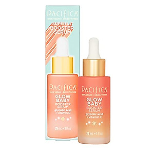 Pacifica Beauty, Glow Baby Booster Serum For Face, Vitamin C and Glycolic acid, Brightens and Supports, For All Skin Types, Fragrance Free, Clean Skin Care, Vegan and Cruelty Free