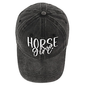 Horse Gifts for Girls Women, Funny Animal Lover Horse Hat, Adjustable Cotton Embroidered Horse Party Decorations Baseball Cap, Retirement Birthday Gifts for Mom Wife Grandma Friend Farmer Ranch Owner