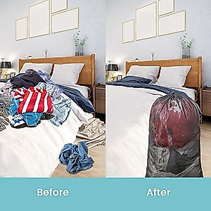 Set of 3 Mesh Laundry Bags Travel Storage Bag, Clothing Washing Bags for Laundry, Blouse, Bra, Hosiery, Stocking, Underwear, Lingerie Seamei (Black-3)