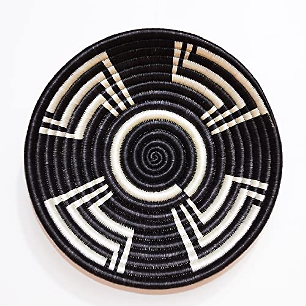 Hand Woven African Basket - Small - 8 Inches Sisal & Sweetgrass Basket - Woven Bowl - Handmade in Rwanda, SRB131