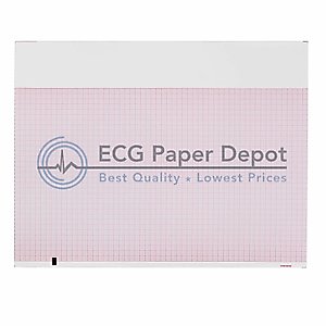 ECG EKG Paper Mortara 9100-026-01 Compatible Thermal Recording Sheets 12 Pads per Case