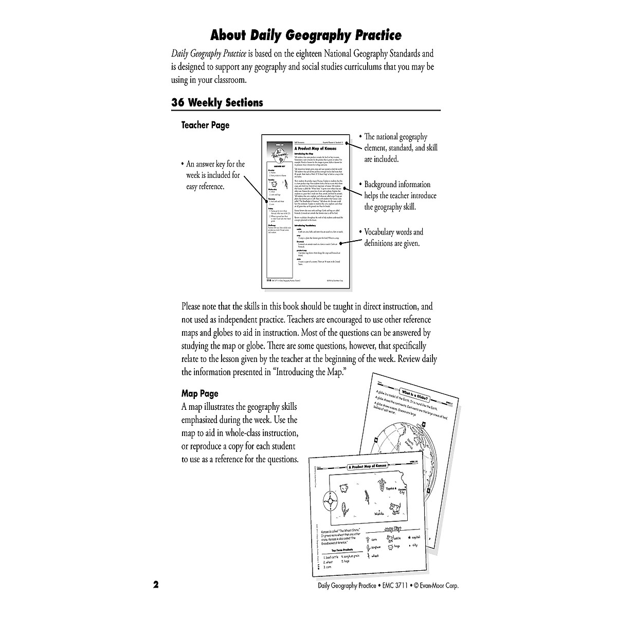 Daily Geography Practice, Grade 2