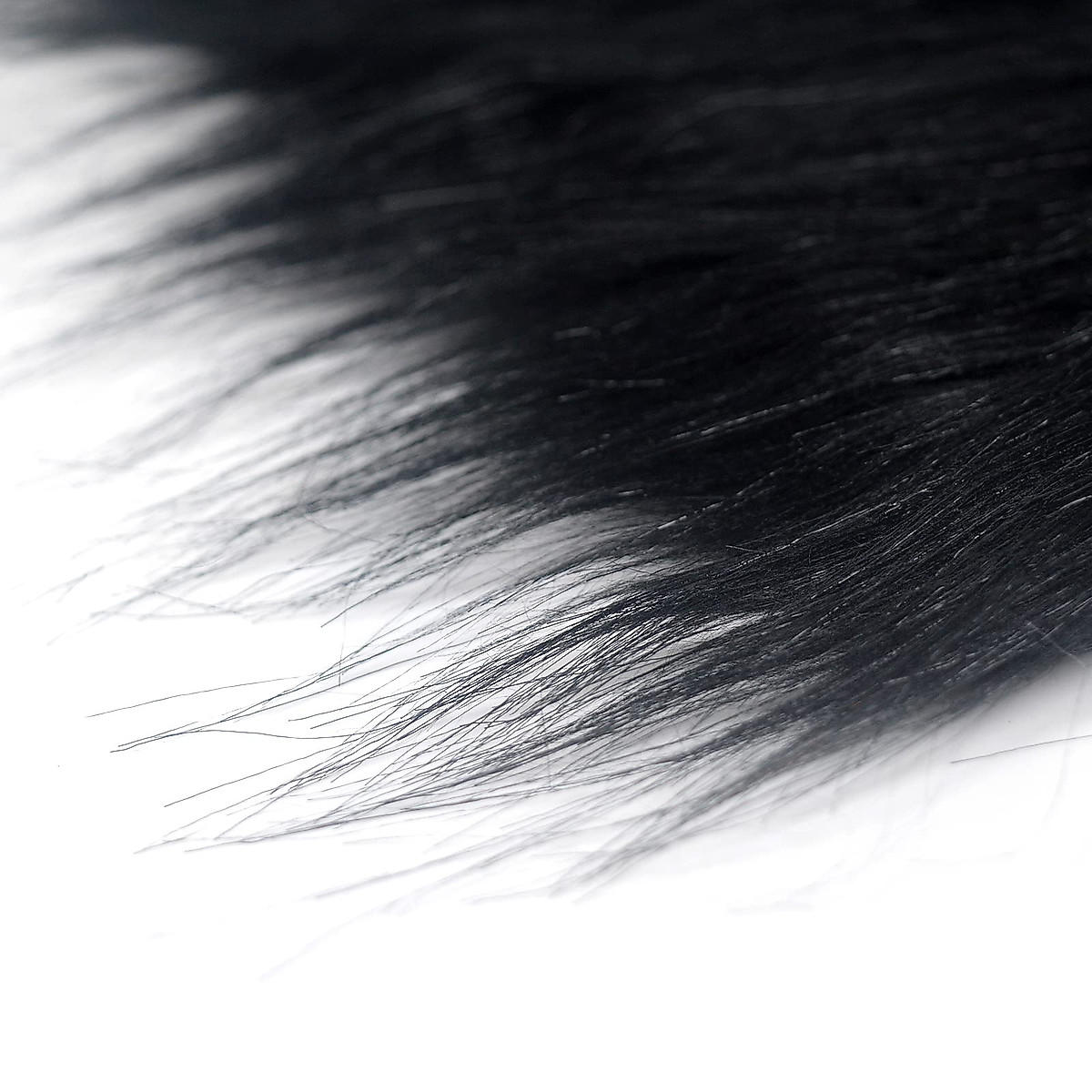 Highshion 3 Sheets Artificial Shaggy Faux Fur Fabric | 9" x 12" | Camera Floor Chair Cover Seat Cushion for Any DIY Craft | Rectangular Patch Costume | Plush Crafting Sewing (9" X 12", Black)