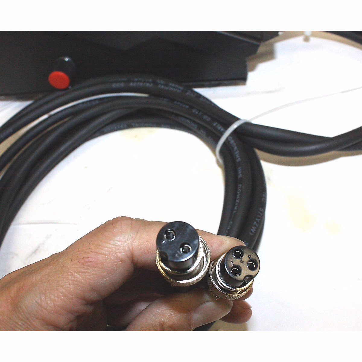 9TRADING Aviation plug: 2+3 core TIG Welder Foot Pedal for TIG Welding Machines Power Control Equipment