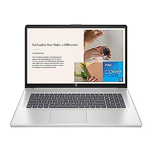 HP 17 inch Laptop, HD+ Display, 12th Generation Intel Core i5-1235U, 8 GB RAM, 512 GB SSD, Intel Iris Xe Graphics, Windows 11 Home, 17-cn2099nr (2023)
