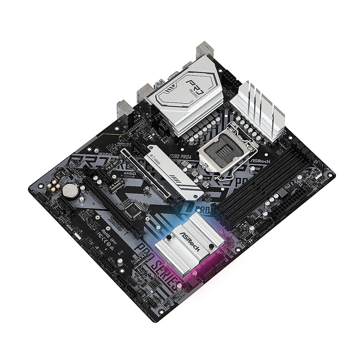 ASROCK Z590 PRO4 Socket LGA1200/ Intel Z590/ DDR4/ Quad CrossFireX/ SATA3&USB3.2/ M.2/ ATX Motherboard