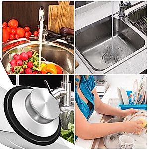 Sink Stopper 3.35 Inch Kitchen Stainless Steel Garbage Disposal Sink Plug for Insinkerator Kitchenaid Waste King Kohler and so on