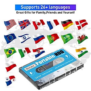Kinhank 500G HDD External Hard Drive with 111700+ Retro Games, Batocera 33 Gaming System,Game Consoles Compatible with Most Emulators,SATA 3.0,for Laptop/PC/Windows/Mac OS,2 Controllers
