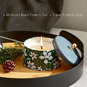 LA JOLIE MUSE Cedarwood Fragrance Scented Candle, Candle Gift, Winter Candles for Holiday, Natural Wax Candle for Home, 35 Hours Long Burning