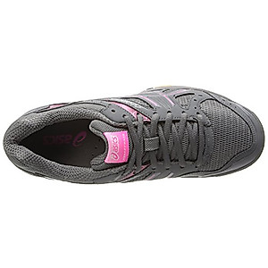 ASICS Women's Gel 1150V Volley Ball Shoe,Smoke/Knock Out Pink/Silver,8 M US
