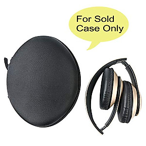 co2CREA Hard Travel Case Replacement for Matte Finish Premium Rechargeable Wireless Bluetooth Over Ear Headphones Foldable Headset (Black Case)