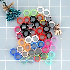 Stuppendux 22Pairs Soft Silicone Tunnels Ear Gauges Tunnels Plugs Stretchers Expander Mix Set for Women Men 1/2" 12mm