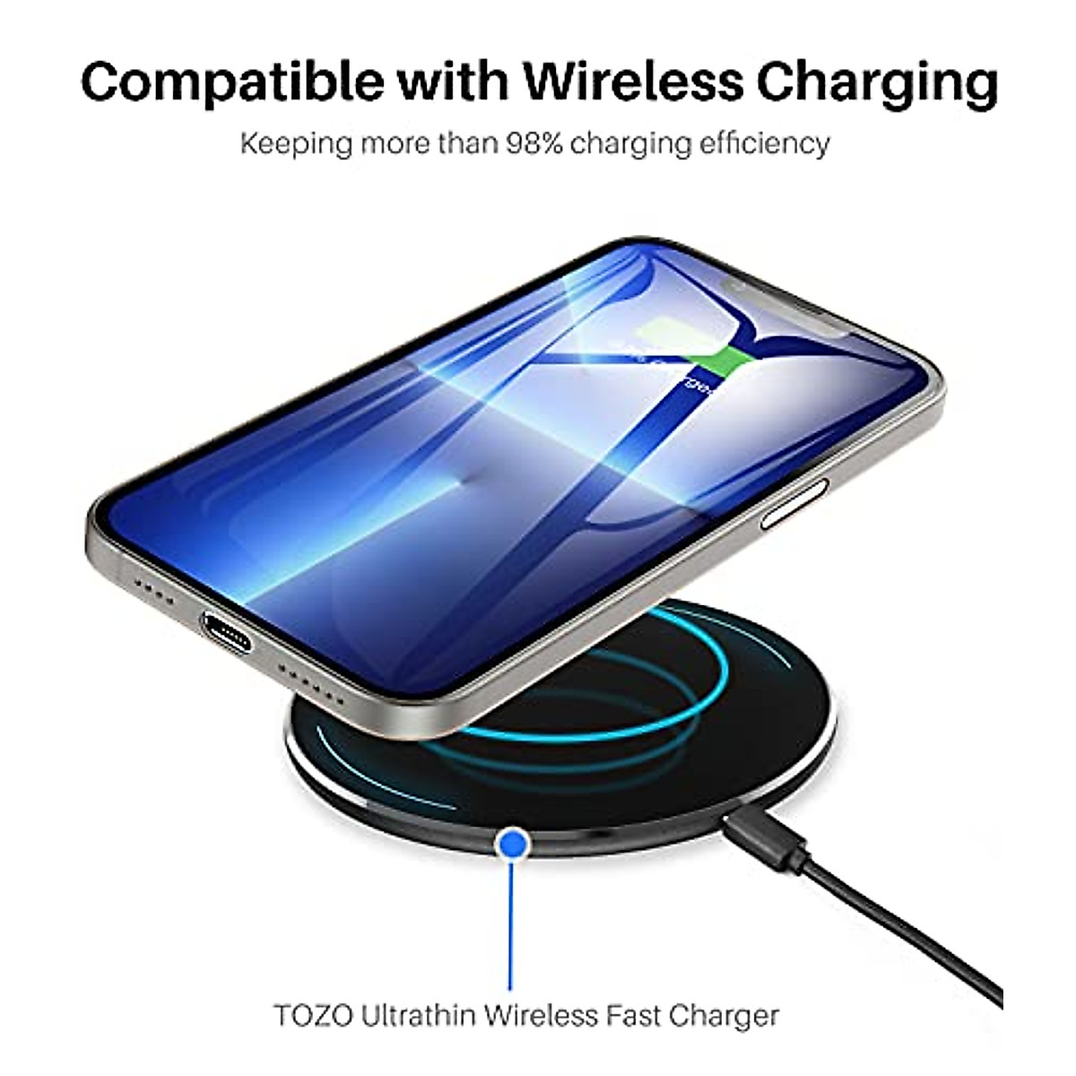 TOZO Compatible for iPhone 13 Pro Max Case 6.7 inch Hard Cover 0.35mm World's Thinnest Protect Shell Semi Transparent Light Weight Thin Cover with Matte Finish Black