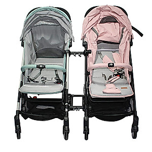 Stroller Connectors, Turn 2 Strollers into an Instant Tandem Stroller, Fits Most Strollers