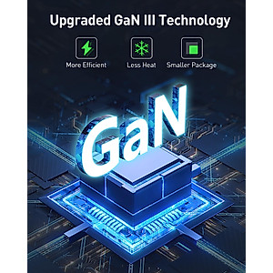 Nexwell 160W USB C Charger, 6 Ports GaN III Fast Desktop Charger with 3 USB-C +3 USB-A, 65W Laptop Power Adapter for MacBook Pro/Air, iPad, iPhone 15/15 Pro Max/15 Plus, Galaxy 24/23