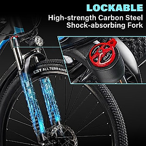 E·Bycco 29'' Electric Bike for Adults, 750W, 48V 13Ah Battery, 28-32MPH, 21 Speed, Lockable Suspension Electric Mountain Bicycle, Pedal Assist Cruise Commuter Ebike, UL Tested