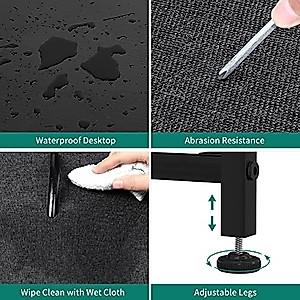 YITAHOME 10 Drawer Dresser - Fabric Storage Tower, Organizer Unit for Bedroom, Living Room, Hallway, Closets & Nursery - Sturdy Steel Frame, Wooden Top & Easy Pull Fabric Bins (Charcoal)