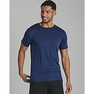 Real Essentials - Pack of 5 Men’s Active Quick Dry Fit Crew Neck T-Shirts Athletic Gym Workout Short Sleeve Tee Tops Camisas para Hombres Summer - XX-Large - Set 15