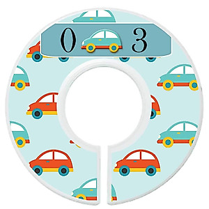 Mumsy Goose Baby Boy Clothes Dividers Nursery Closet Dividers Cars and Trucks