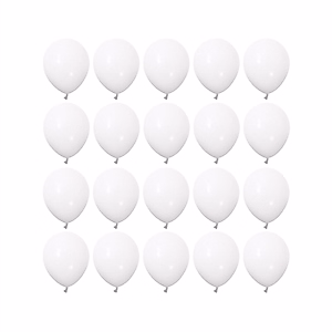 10 inch White Latex Balloons, 100 pcs Thick White Party Balloons Birthday Decorations (White)
