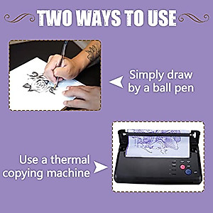 CINRA Tattoo Transfer Paper, 30 Sheets Tattoo Stencil Transfer Paper Tattoo Thermal Stencil Paper 4 Layers 8 1/2" x 11" Tattoo Copy Carbon Tracing Paper for Tattooing, A4 Size