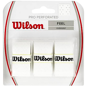 WILSON Sporting Goods Perforated Pro Overgrip (12-Pack), White (WRZ4006WH)
