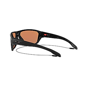 Oakley Men's OO9416 Split Shot Rectangular Sunglasses, Polished Black/Prizm Shallow Water Polarized, 64 mm
